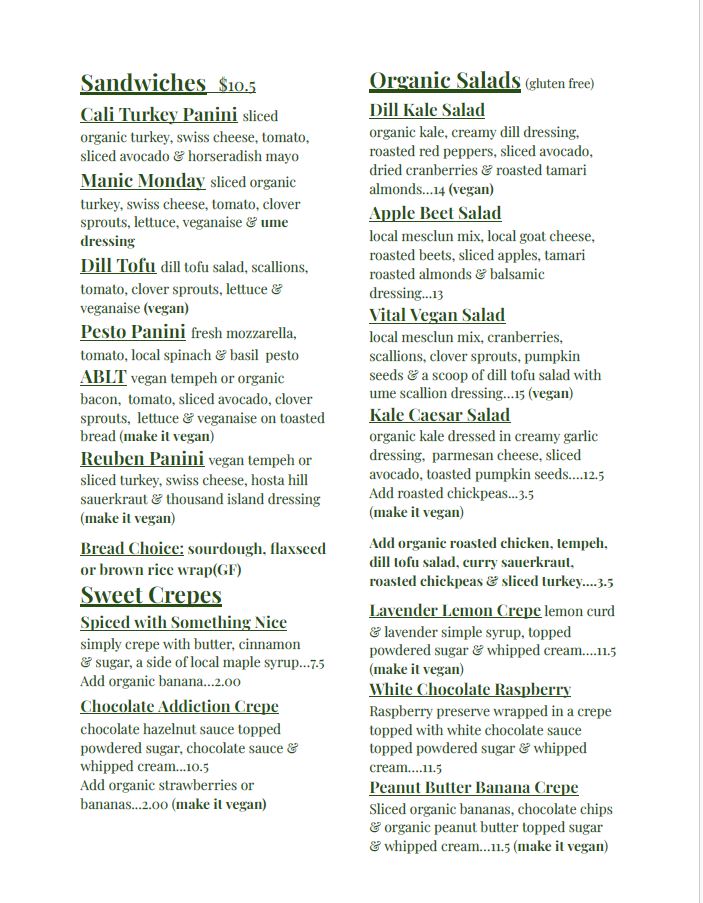 Menu – Starving Artist Cafe & Creperie